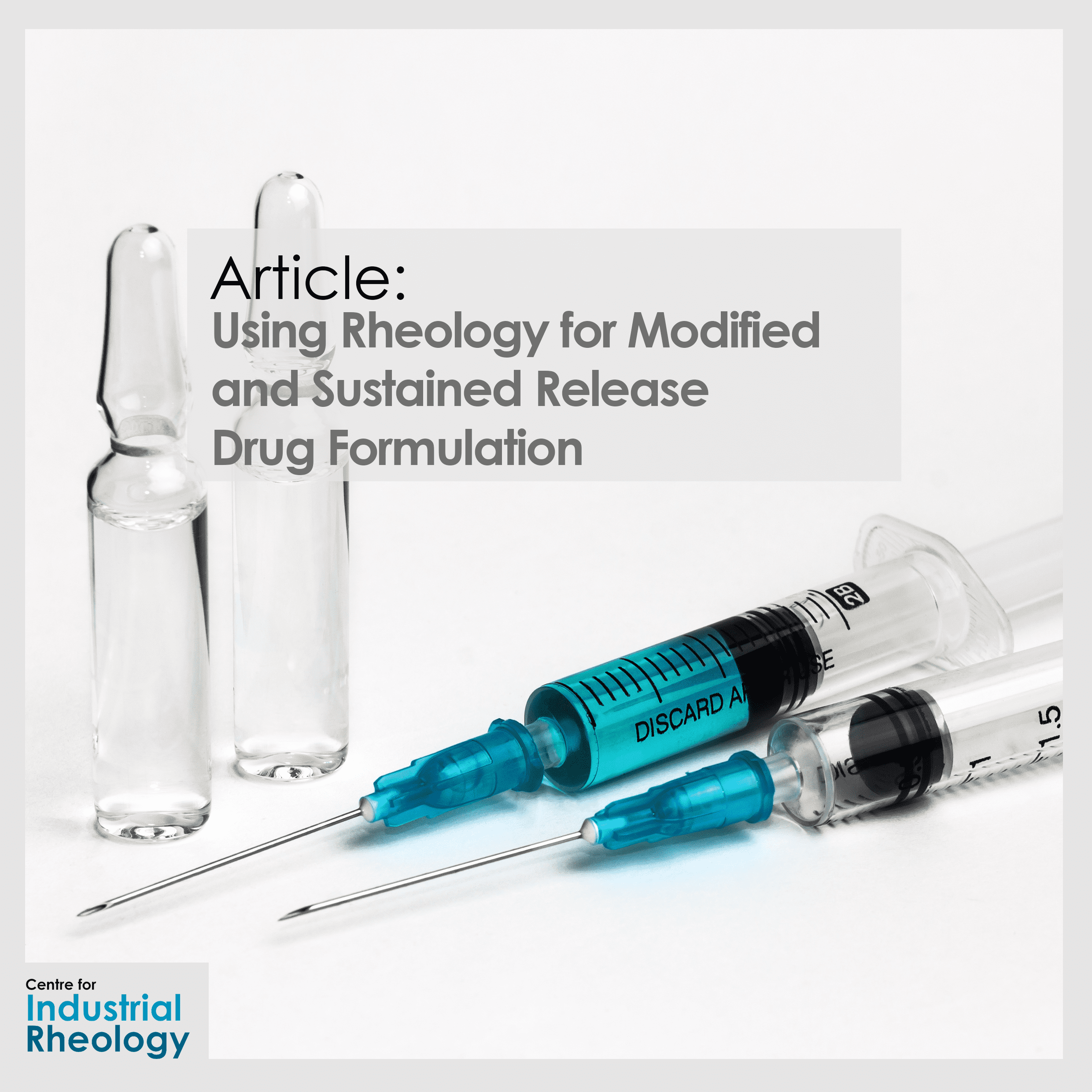 Using Rheology for Modified and Sustained Release Drug Formulation