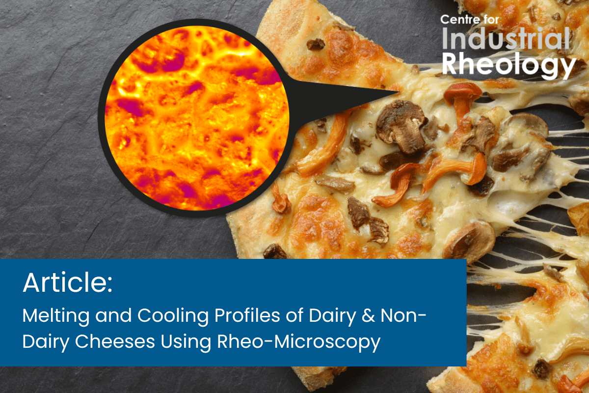 Rheo-Microscopy Melt Profiles: Dairy Vs Vegan Cheeses - Rheology Lab
